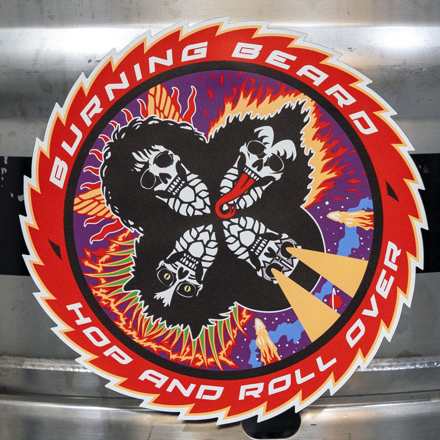 Hop and Roll Over magnet | Burning Beard Brewing